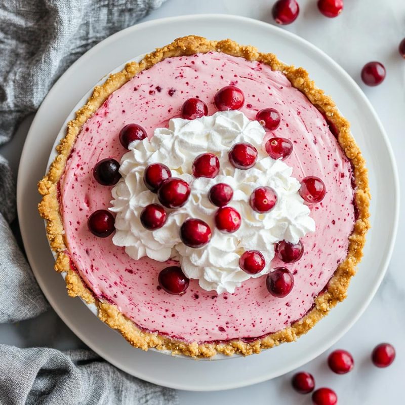 No-Bake Cranberry Cream Pie - Yeyfood.com: Recipes, cooking tips, and ...