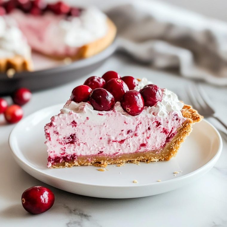 No-Bake Cranberry Cream Pie - Yeyfood.com: Recipes, cooking tips, and ...