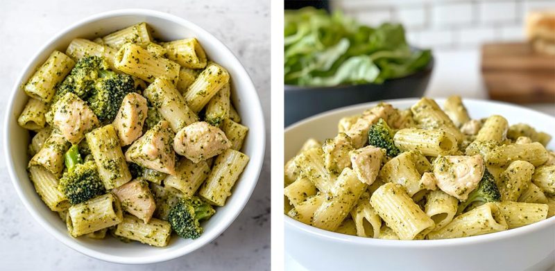 One Pan Creamy Pesto Chicken & Broccoli Pasta - Yeyfood.com: Recipes ...