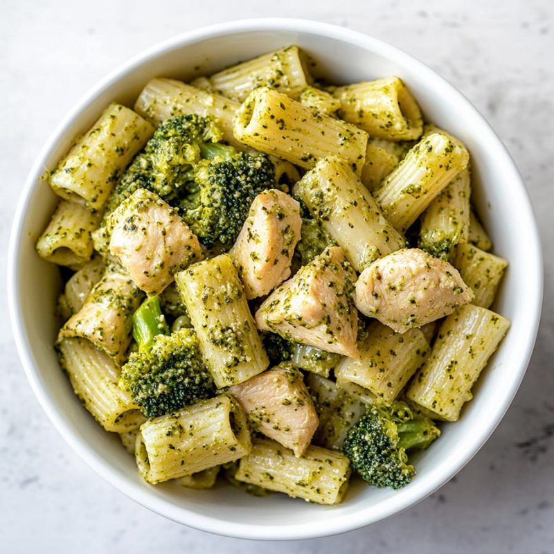 One Pan Creamy Pesto Chicken & Broccoli Pasta - Yeyfood.com: Recipes ...