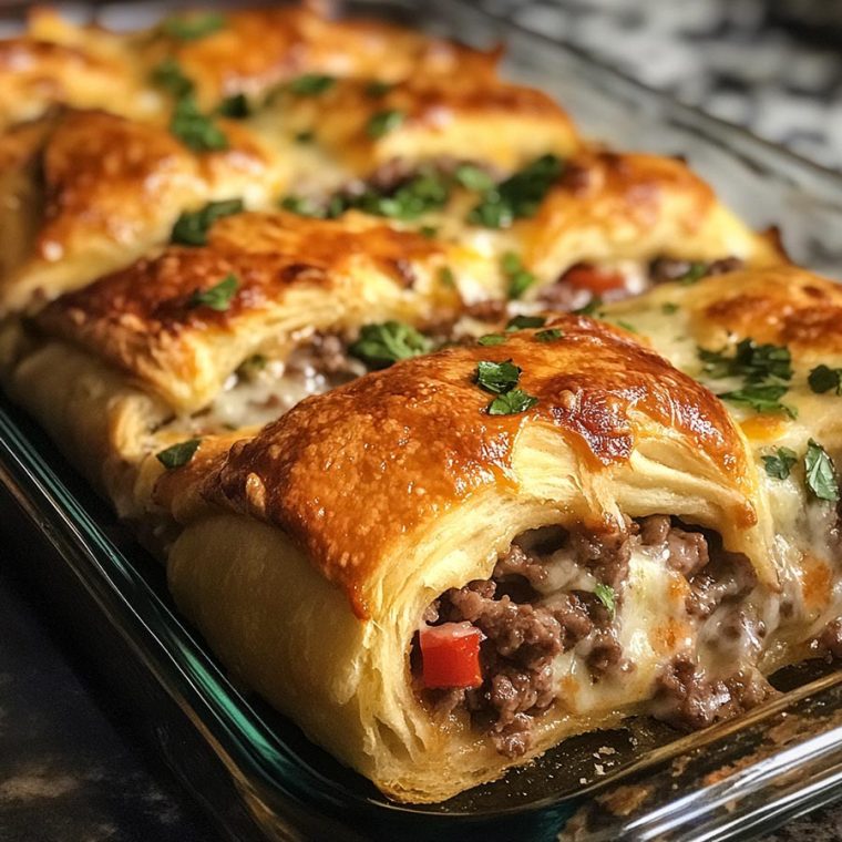 Philly Cheese Steak Crescent Bake - Yeyfood.com: Recipes, cooking tips, and kitchen hacks for ...