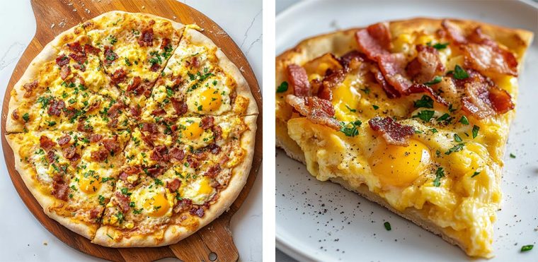 Bacon, Egg and Cheese Breakfast Pizza - Yeyfood.com: Recipes, cooking tips, and kitchen hacks ...