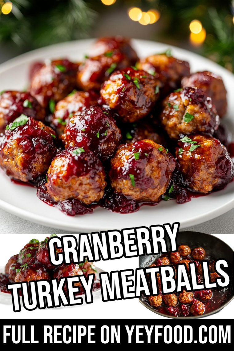 Cranberry Turkey Meatballs - Yeyfood.com: Recipes, cooking tips, and kitchen hacks for home ...