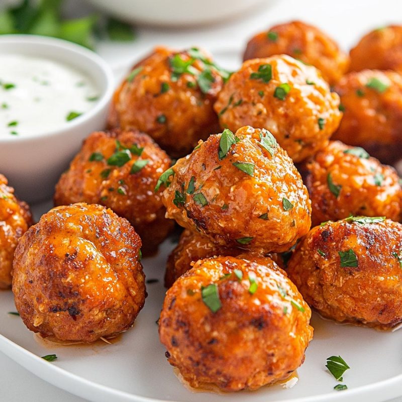 Buffalo Chicken Meatballs - Yeyfood.com: Recipes, cooking tips, and ...