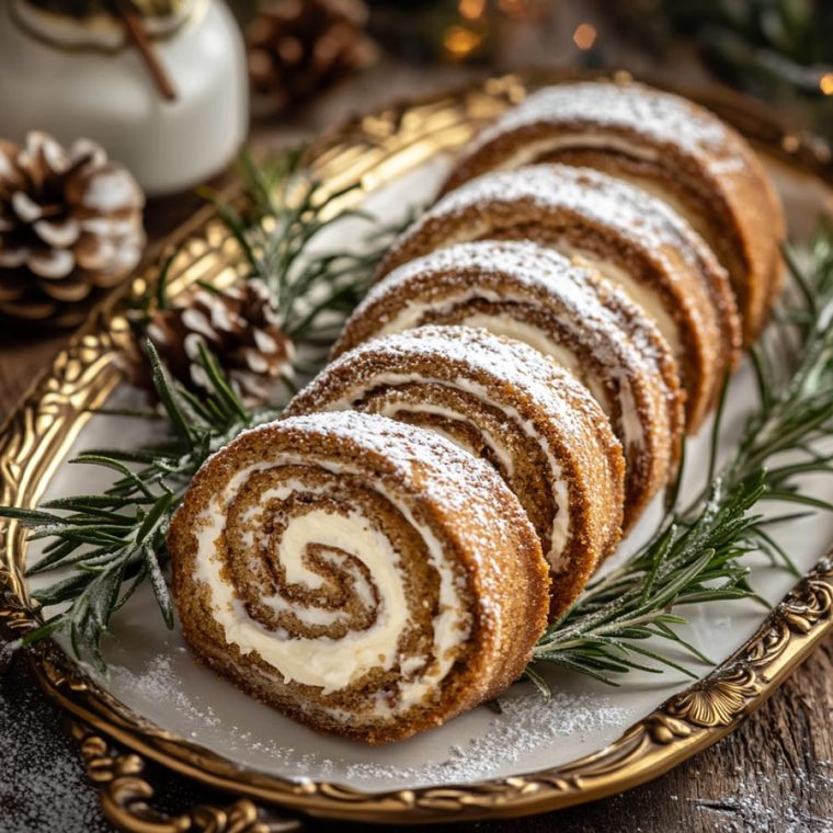 Gingerbread Cake Roll - Yeyfood.com: Recipes, cooking tips, and kitchen ...
