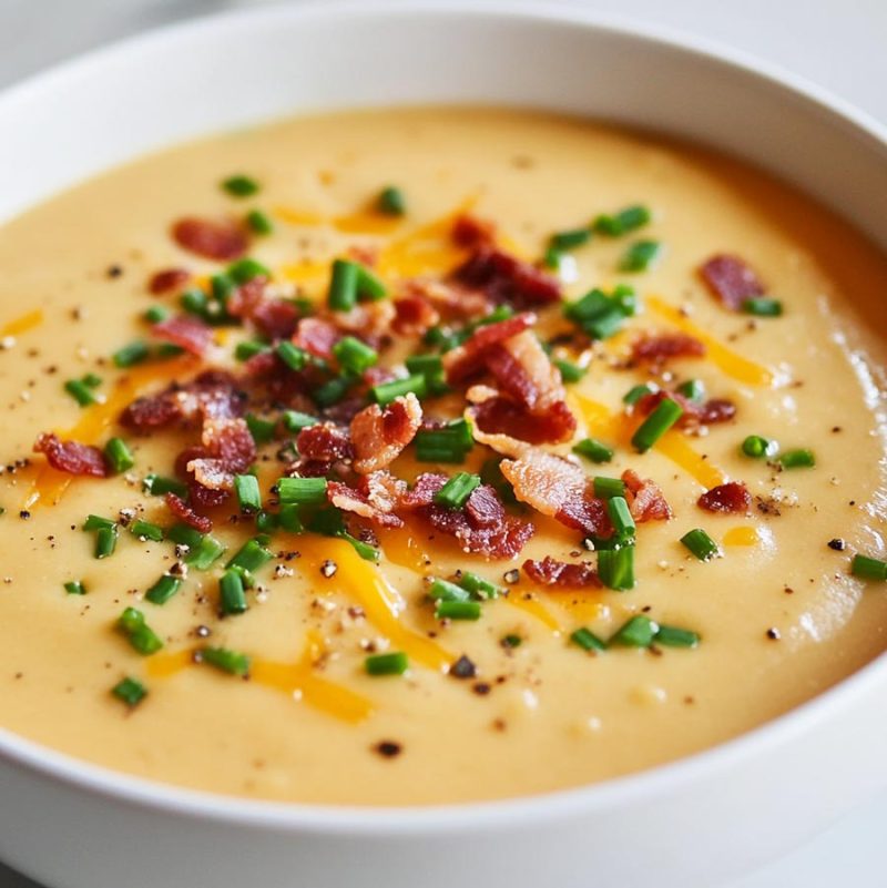 Potato and Cheddar Cheese Soup - Yeyfood.com: Recipes, cooking tips ...