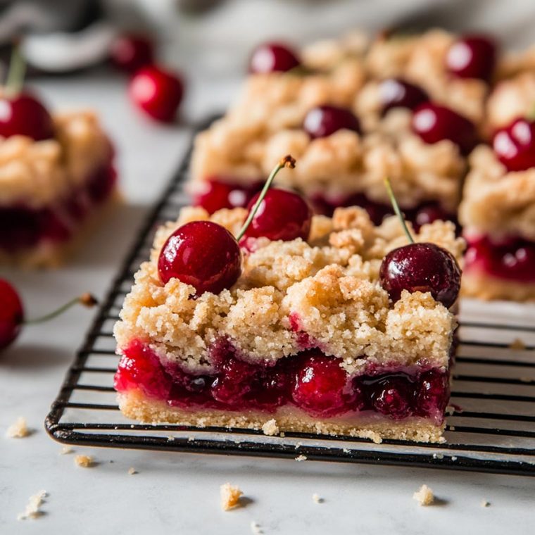 Christmas Cherry Bars - Yeyfood.com: Recipes, cooking tips, and kitchen ...