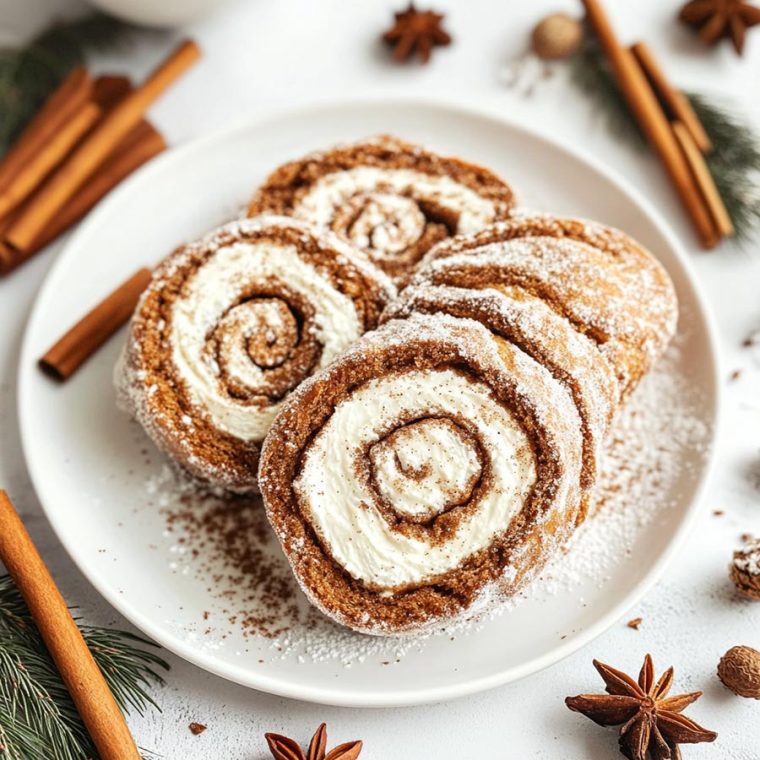 Gingerbread Roll with Cinnamon Cream - Yeyfood.com: Recipes, cooking ...