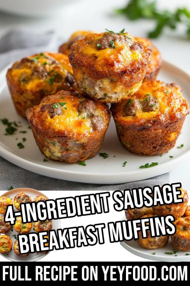 4-Ingredient Sausage Breakfast Muffins - Yeyfood.com: Recipes, cooking tips, and kitchen hacks ...