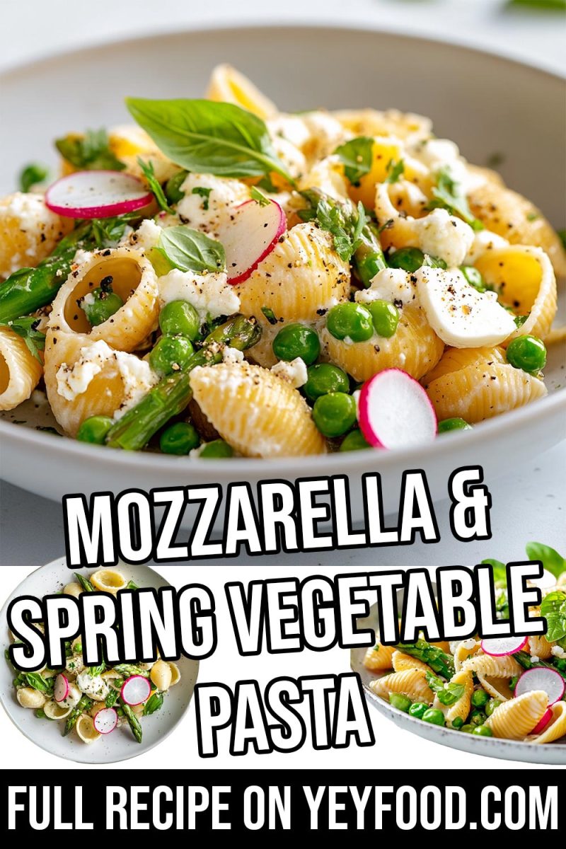 Mozzarella and Spring Vegetable Pasta - Yeyfood.com: Recipes, cooking ...