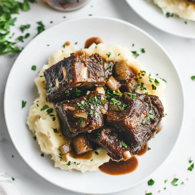 Crockpot Short Ribs with Mashed Potatoes - Yeyfood.com: Recipes ...