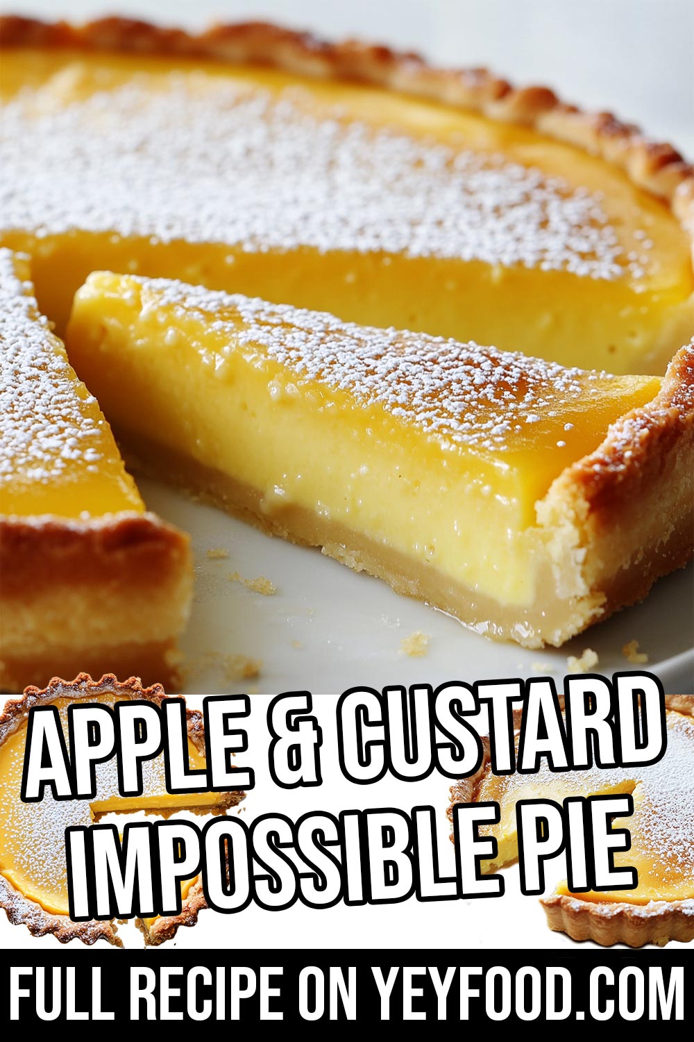 Apple & Custard Impossible Pie - Yeyfood.com: Recipes, cooking tips ...
