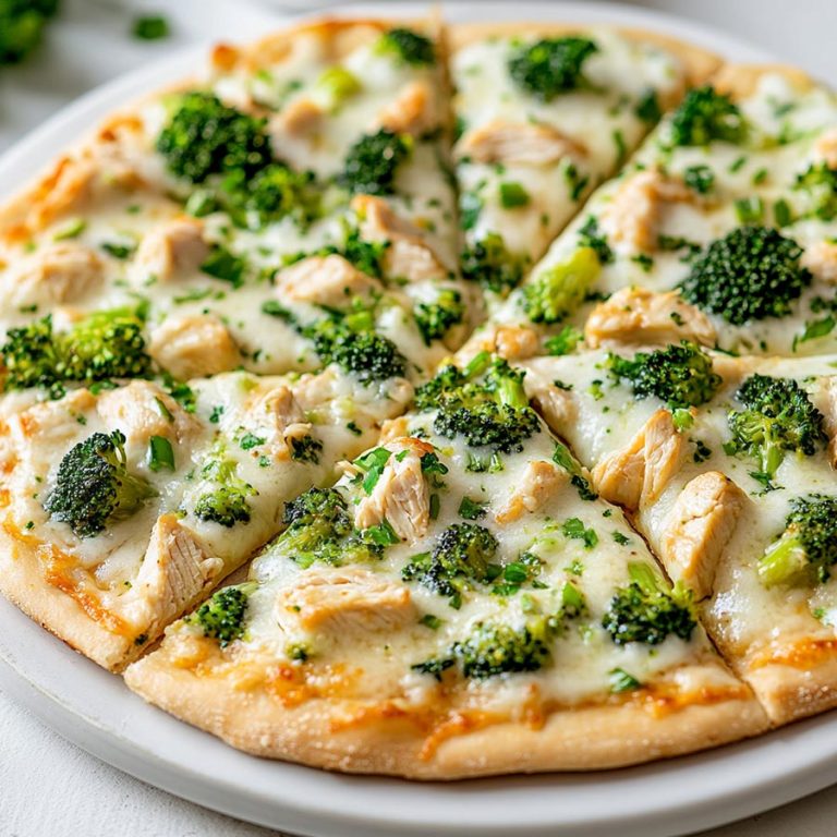 Chicken Broccoli Alfredo Pizza - Yeyfood.com: Recipes, cooking tips ...
