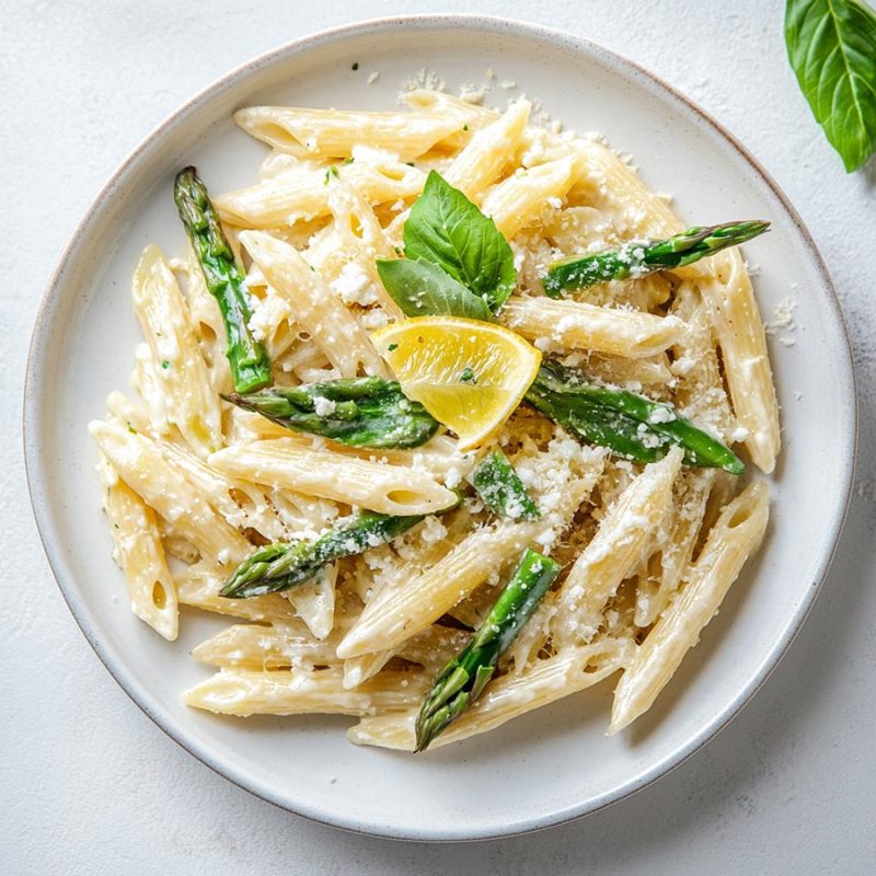 Creamy Feta-Lemon Penne with Asparagus - Yeyfood.com: Recipes, cooking ...