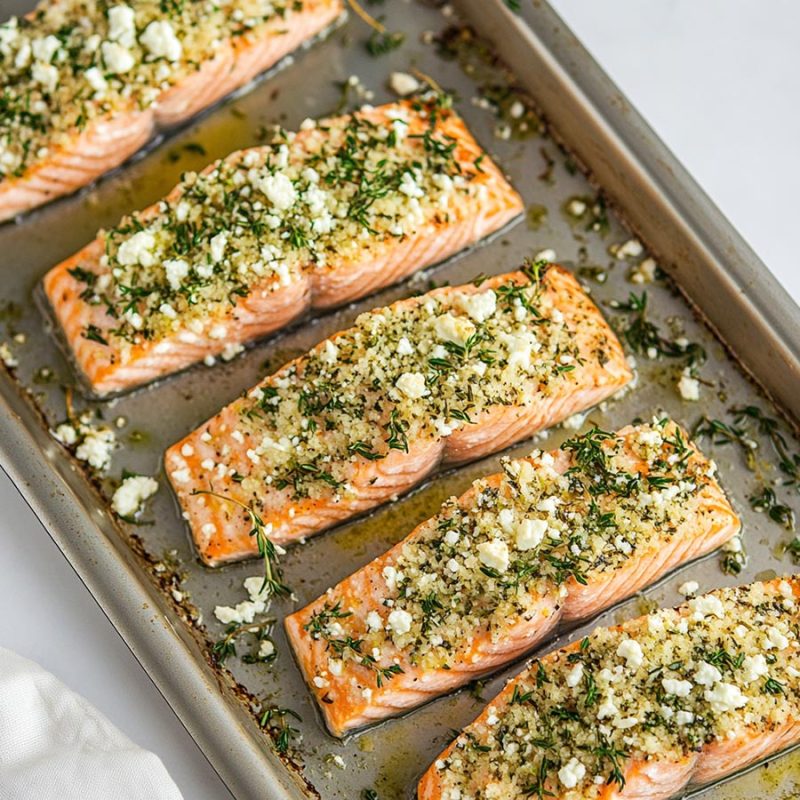 Feta & Herb Crusted Salmon - Yeyfood.com: Recipes, cooking tips, and ...