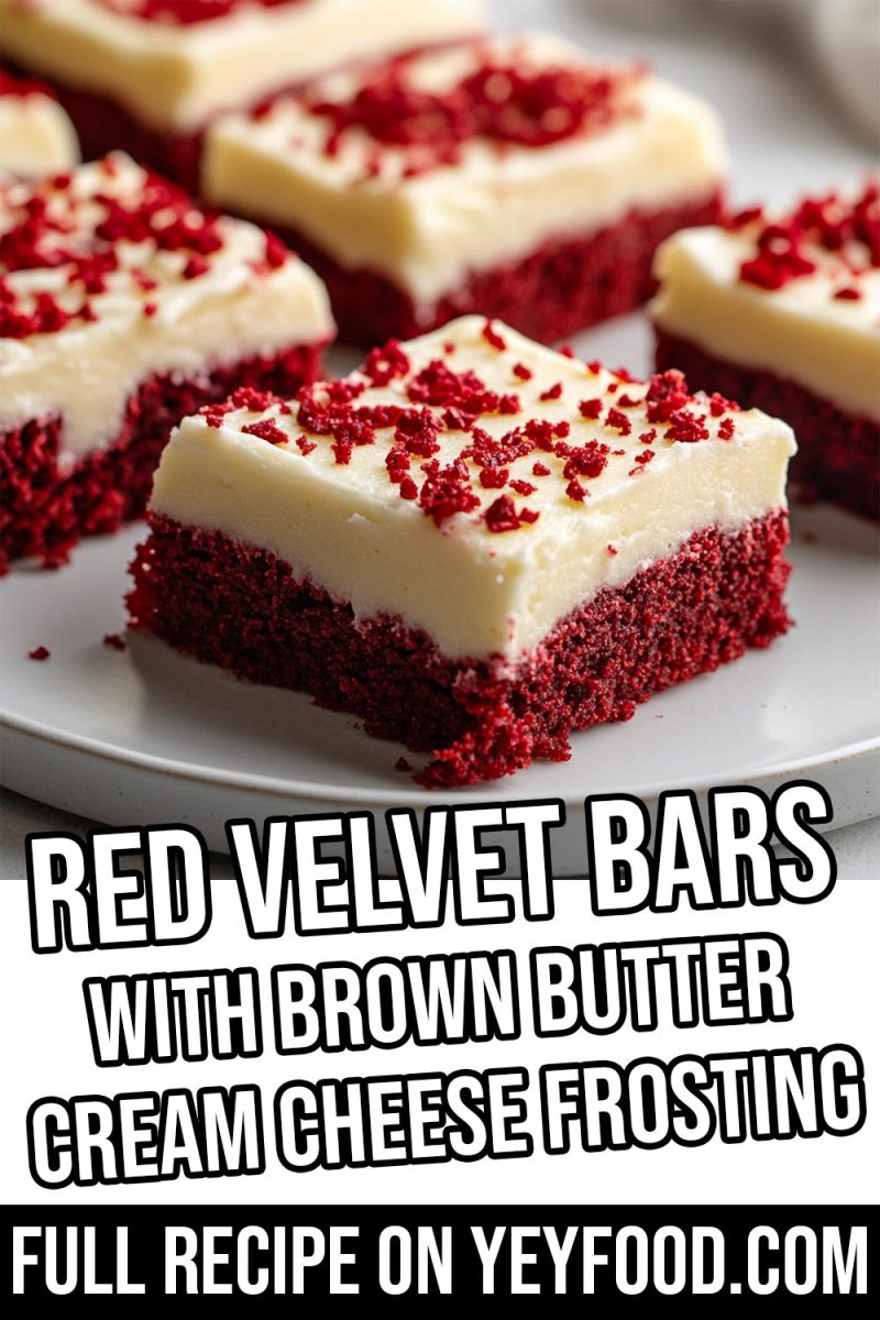 Red Velvet Beet Bars with Brown Butter Cream Cheese Frosting - Yeyfood ...