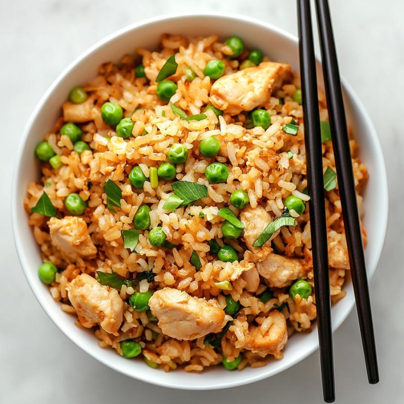 Crispy Garlic Chicken Fried Rice - Yeyfood.com: Recipes, cooking tips ...
