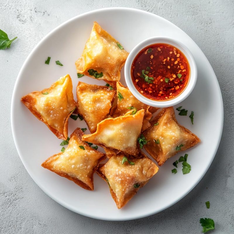 Golden Fried Cream Cheese Wontons - Yeyfood.com: Recipes, cooking tips ...