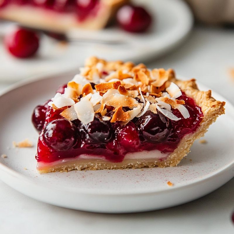 Macaroon Cherry Pie - Yeyfood.com: Recipes, cooking tips, and kitchen ...