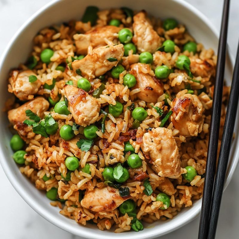 Crispy Garlic Chicken Fried Rice - Yeyfood.com: Recipes, cooking tips ...
