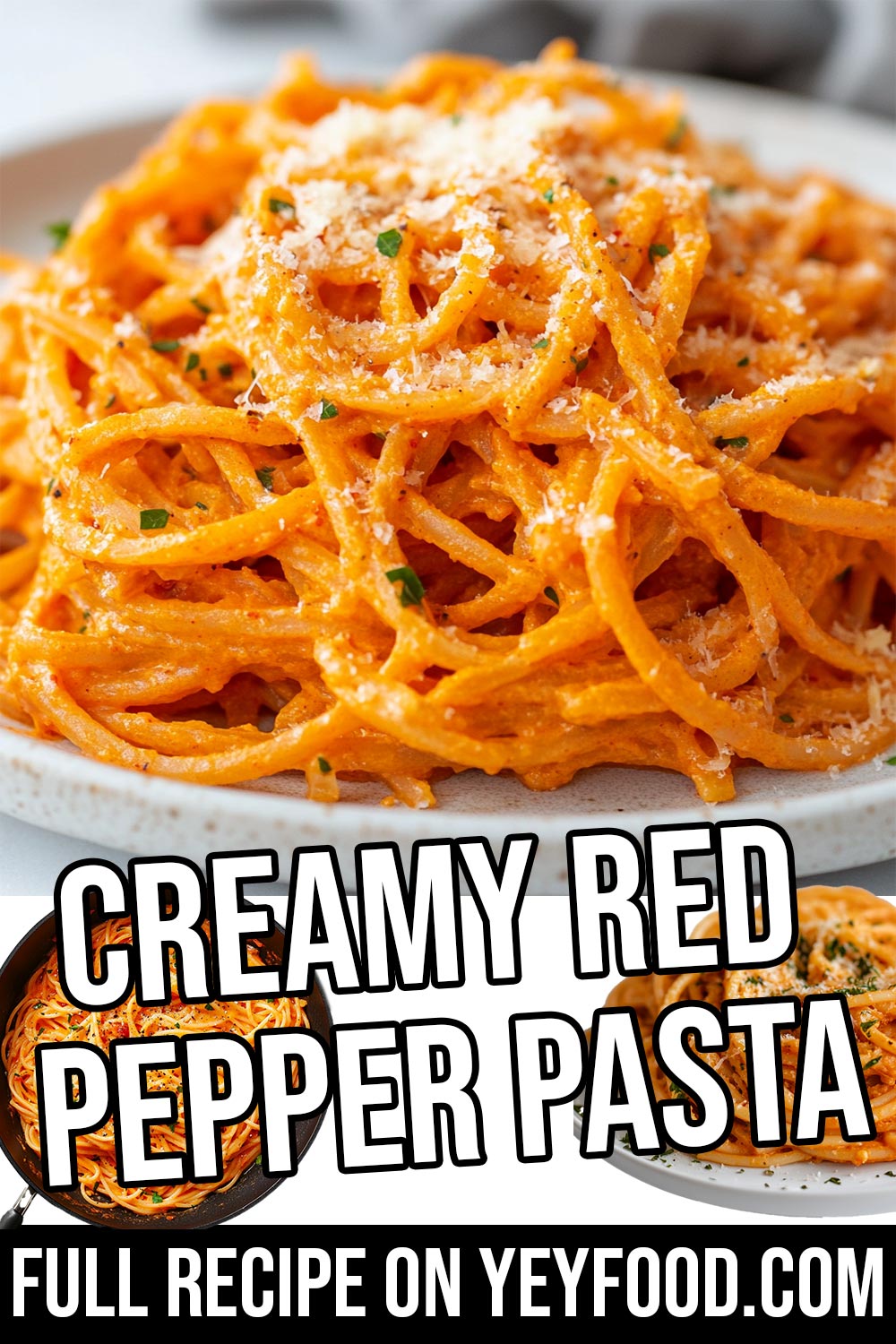 Creamy Red Pepper Pasta - Yeyfood.com: Recipes, cooking tips, and ...