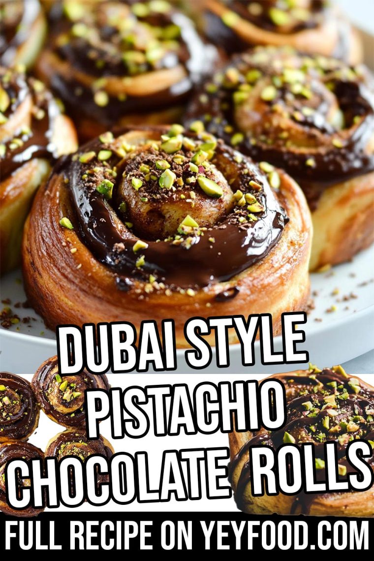 Dubai Style Pistachio Chocolate Rolls - Yeyfood.com: Recipes, cooking ...