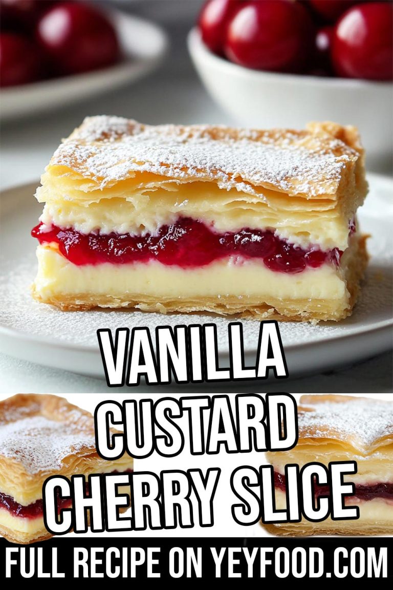 Vanilla Custard Cherry Slice - Yeyfood.com: Recipes, cooking tips, and kitchen hacks for home ...