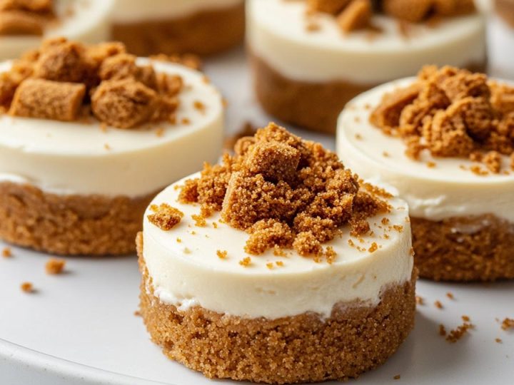 mini cheesecake biscoff