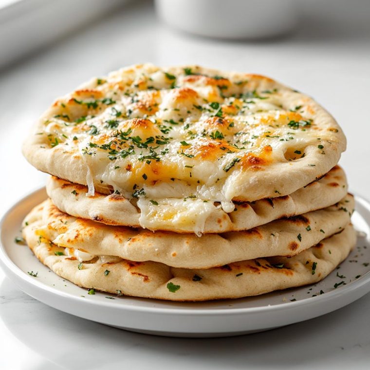 Cheese Stuffed Garlic Naan - Yeyfood.com: Recipes, cooking tips, and ...