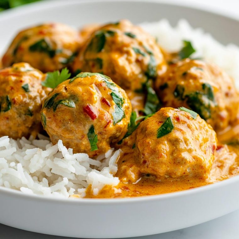 Easy Homemade Thai Coconut Curry Meatballs - Yeyfood.com: Recipes ...