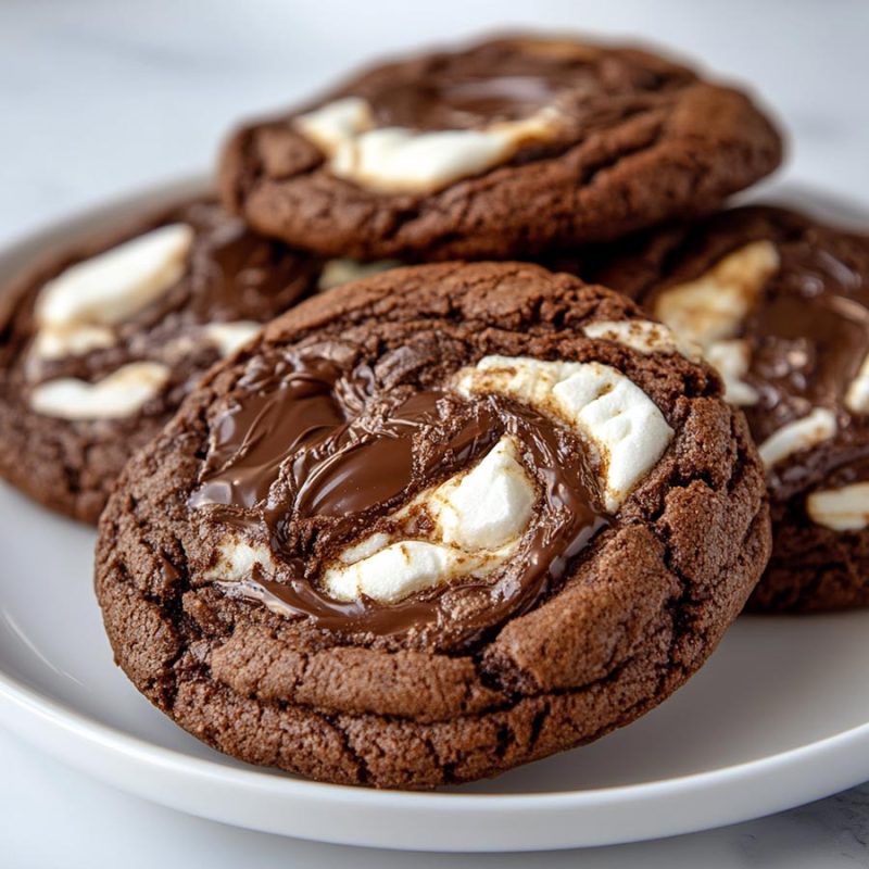 Chocolate Marshmallow Swirl Cookies - Yeyfood.com: Recipes, cooking ...