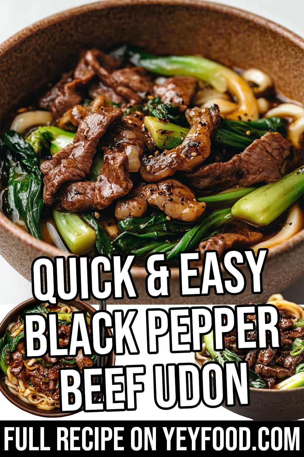 Quick & Easy Black Pepper Beef Udon - Yeyfood.com: Recipes, cooking ...