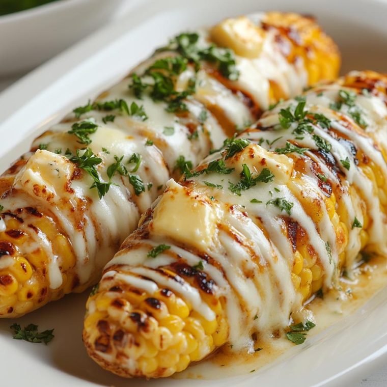 Cheesy Garlic Butter Corn on the Cob - Yeyfood.com: Recipes, cooking ...