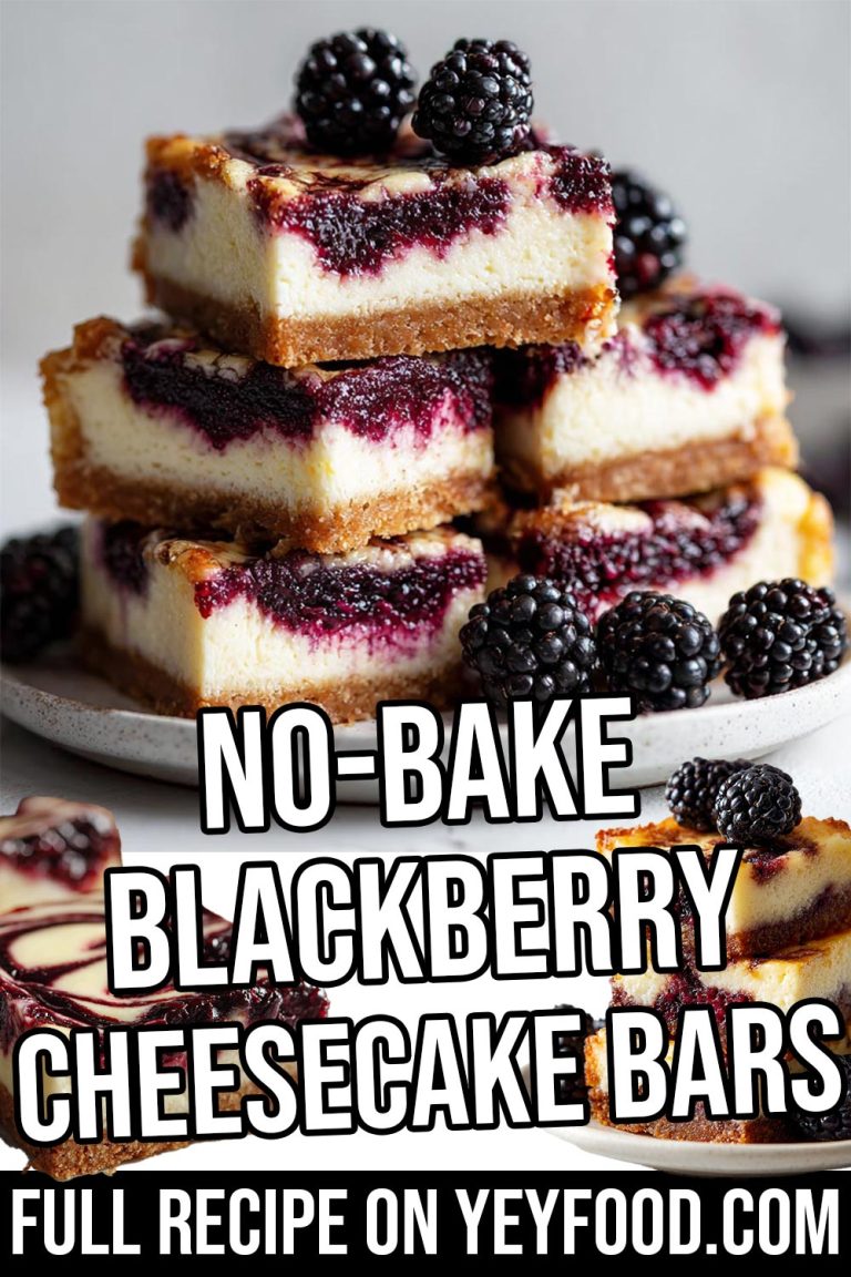 No-Bake Blackberry Cheesecake Bars - Yeyfood.com: Recipes, cooking tips ...