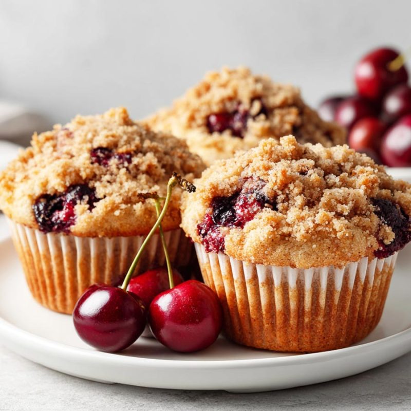 Cherry Cobbler Muffins - Yeyfood.com: Recipes, cooking tips, and kitchen hacks for home cooks of ...