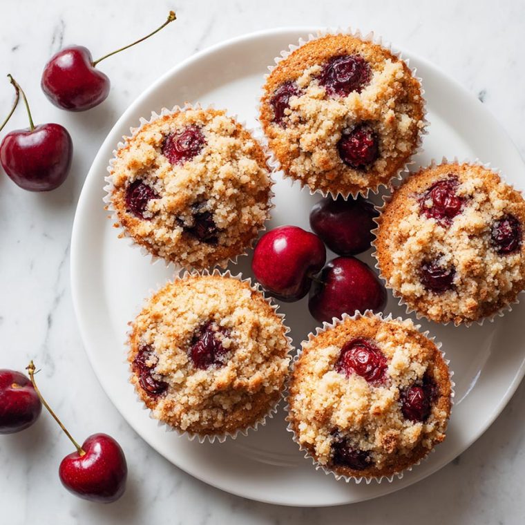 Cherry Cobbler Muffins - Yeyfood.com: Recipes, cooking tips, and kitchen hacks for home cooks of ...