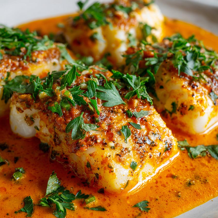 Grilled Cod with Romesco Sauce - Yeyfood.com: Recipes, cooking tips ...