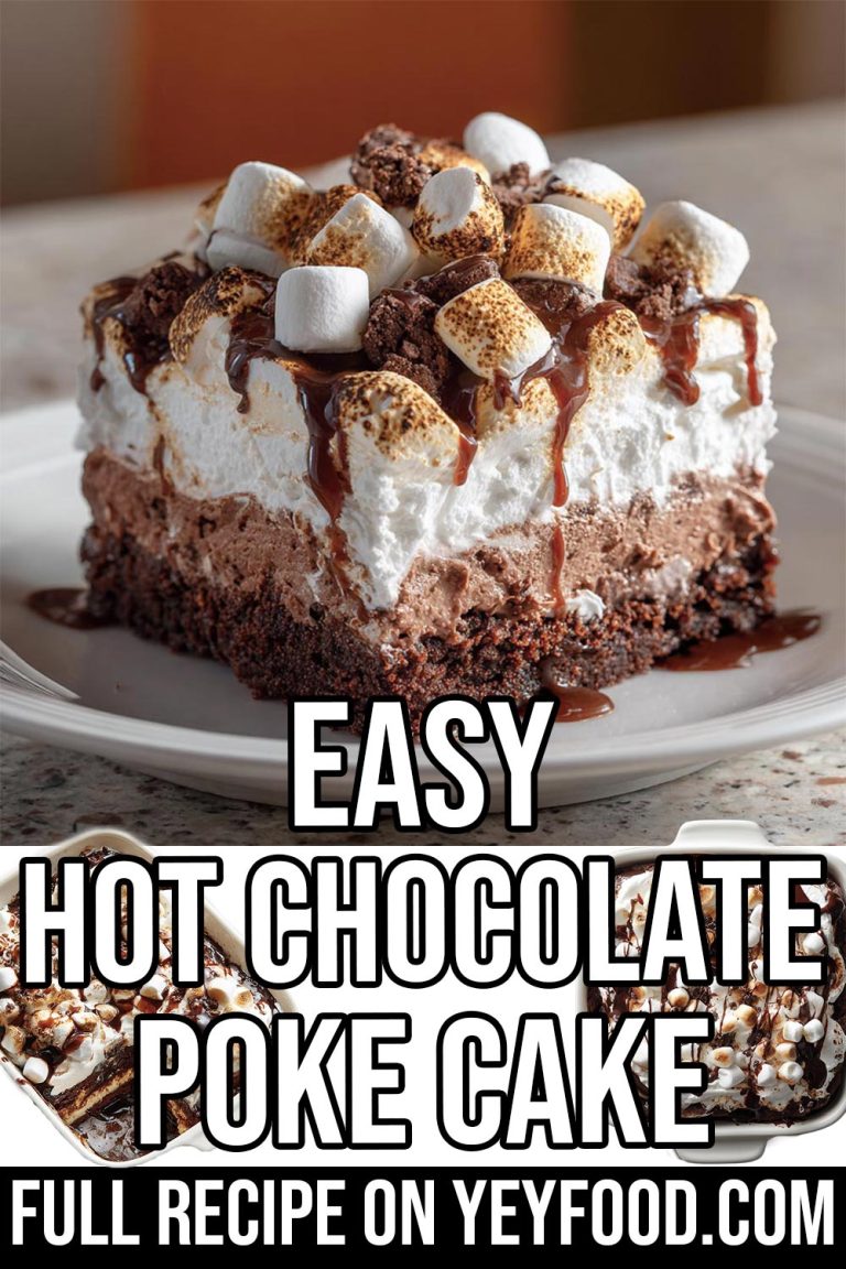 Hot Chocolate Poke Cake - Yeyfood.com: Recipes, cooking tips, and ...