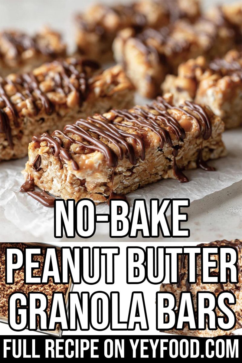 No-Bake Chewy Peanut Butter Granola Bars - Yeyfood.com: Recipes ...